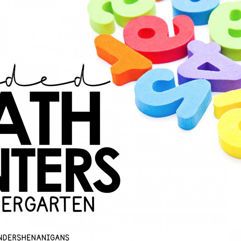 Guided Math Centers in Kindergarten – Kindershenanigans