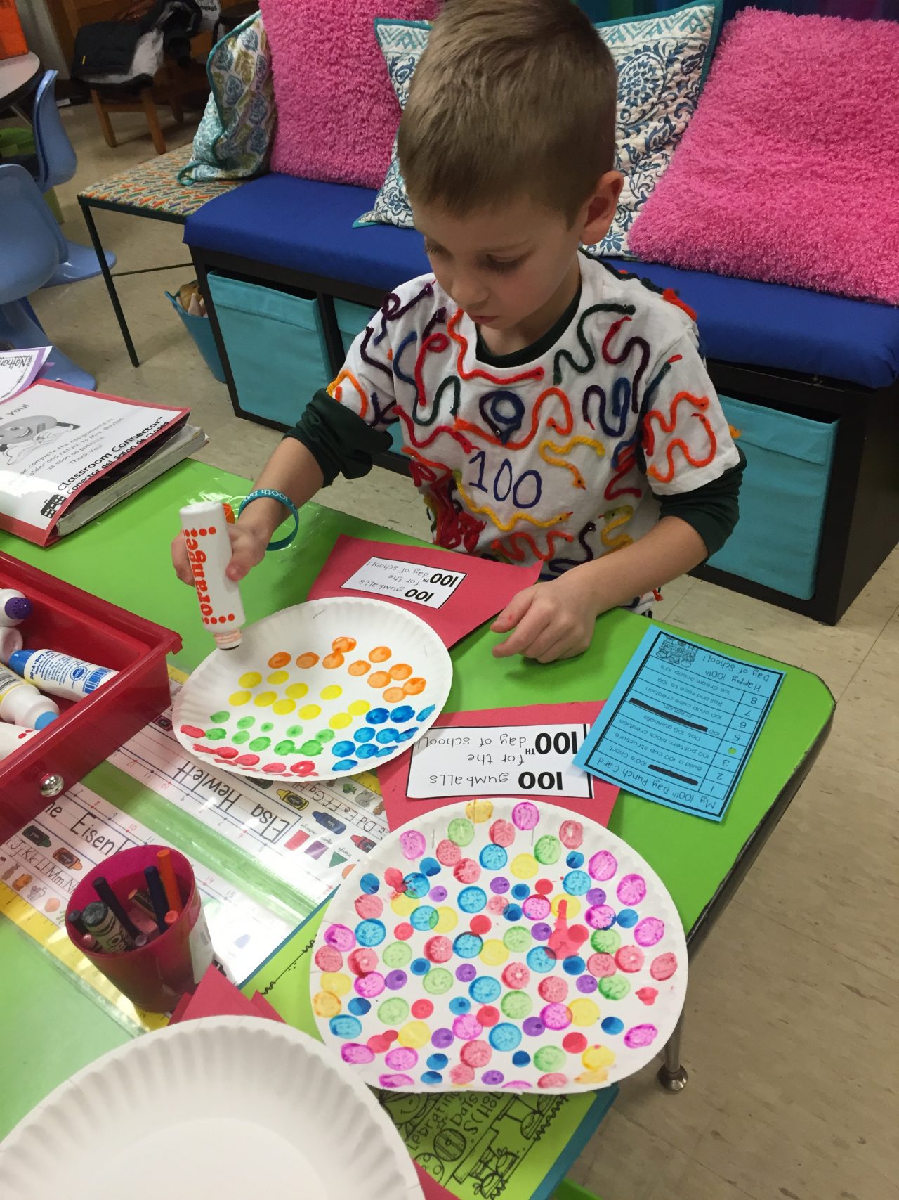100th Day Centers & a Freebie