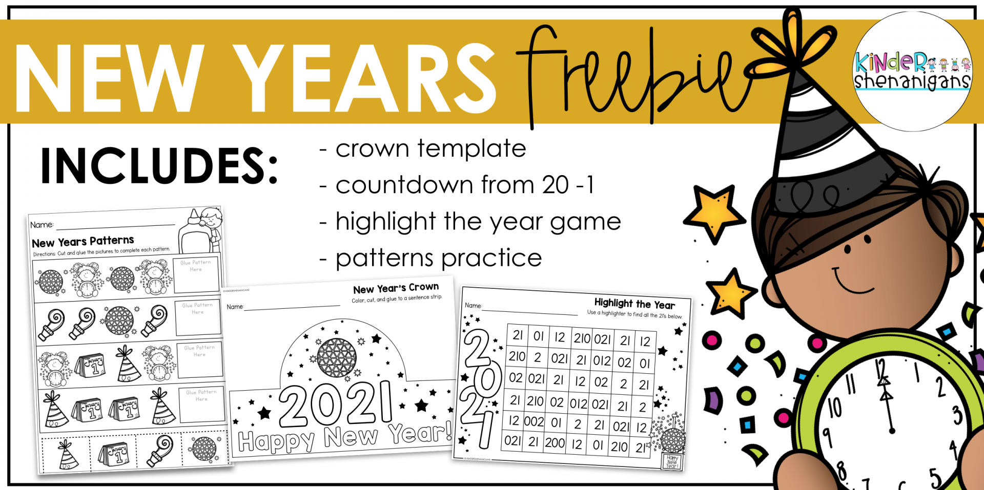 Ideas for New Years and a Freebie