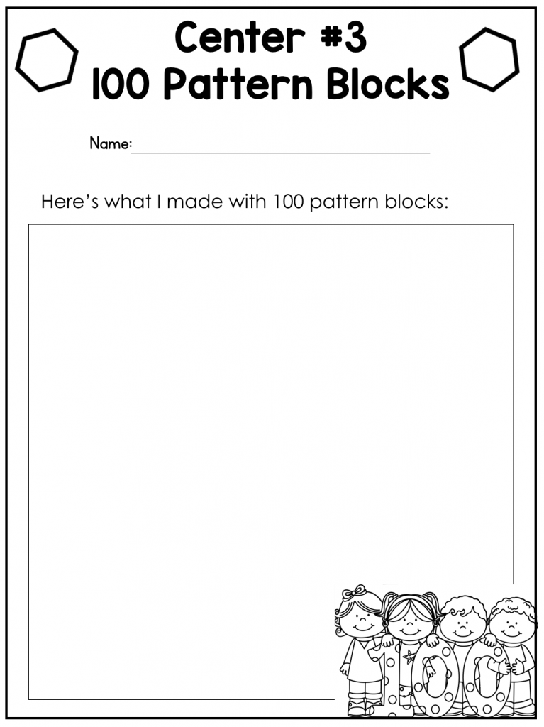 100th Day Centers & a Freebie