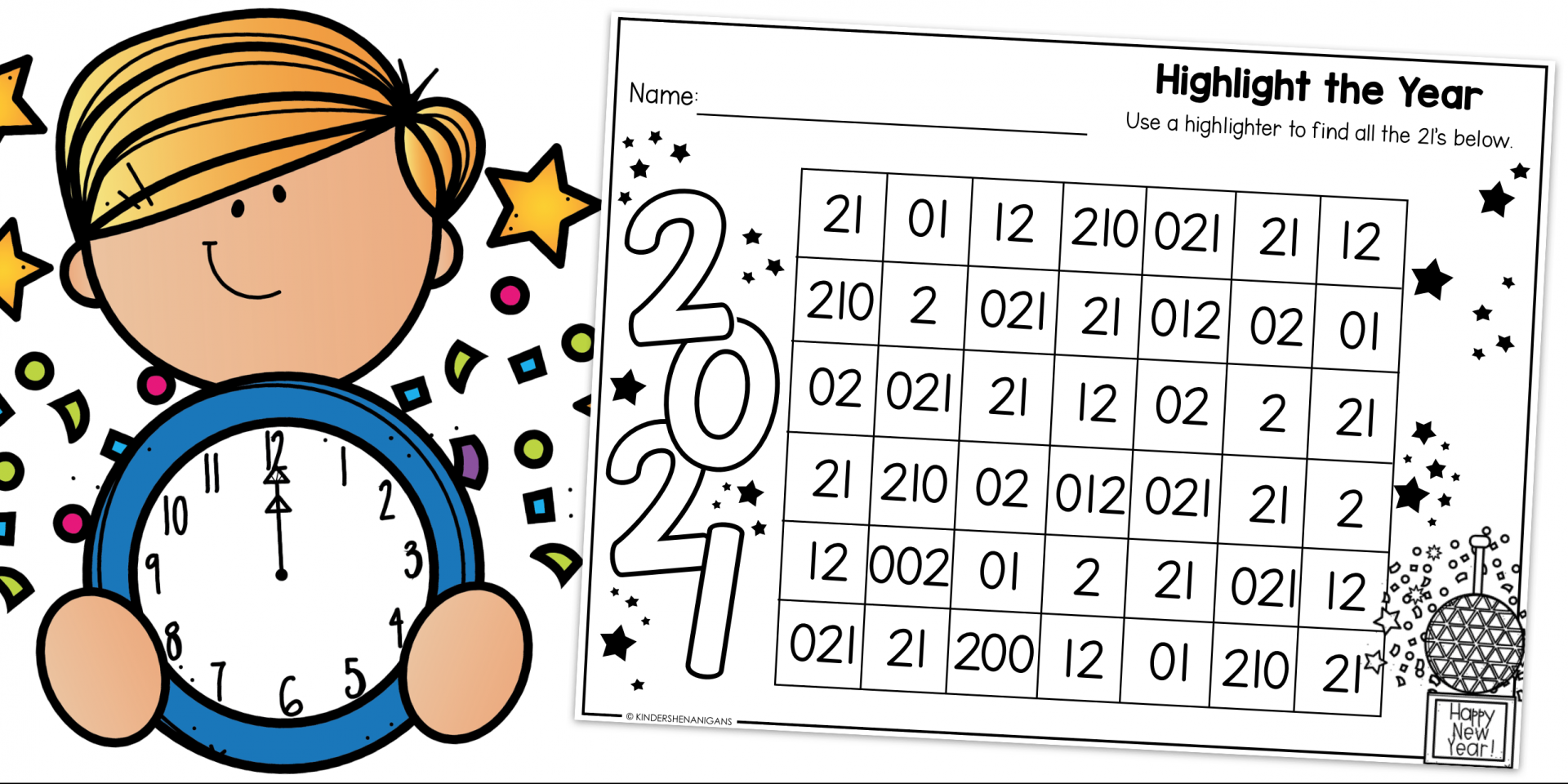 Ideas for New Years and a Freebie