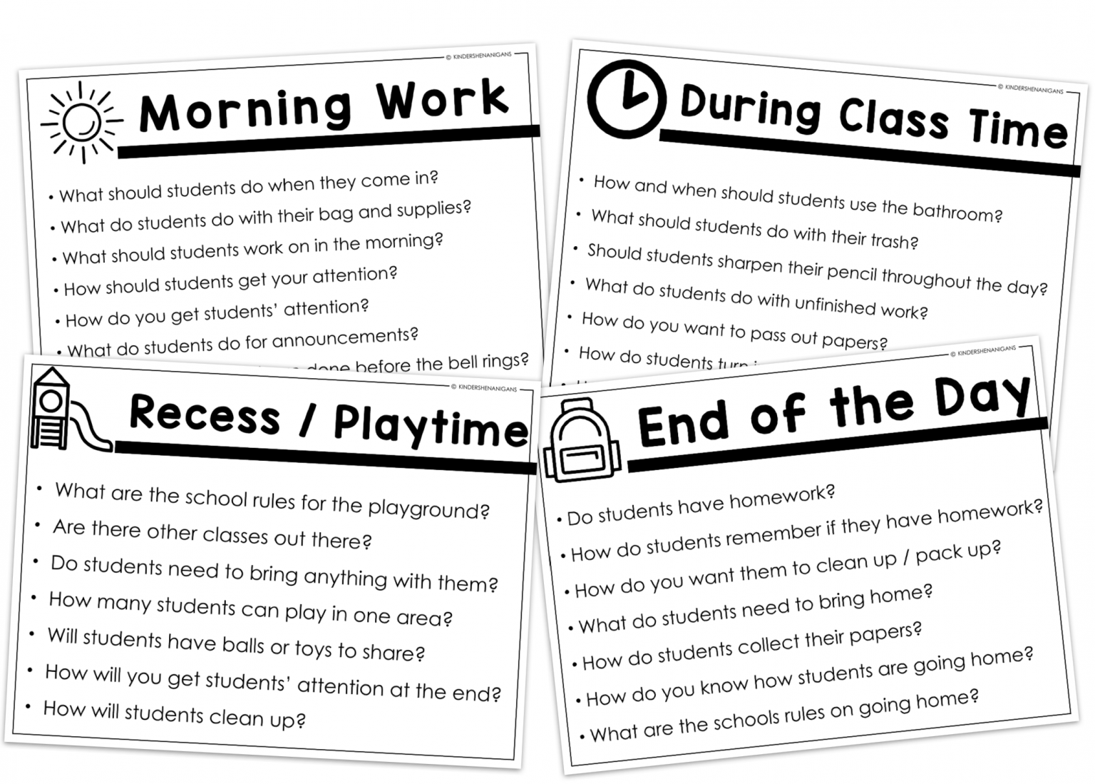 Teaching Routines & Procedures in Kindergarten