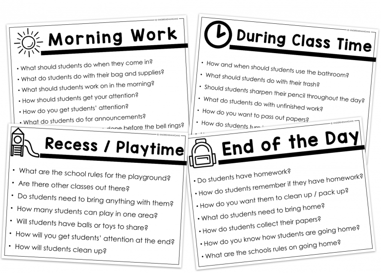 Teaching Routines & Procedures in Kindergarten